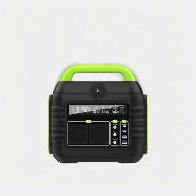 China Onthullen Liquid Crystal Display 600W Fast Charging Power Mini Emergency Generator met EU AC Socket Te koop