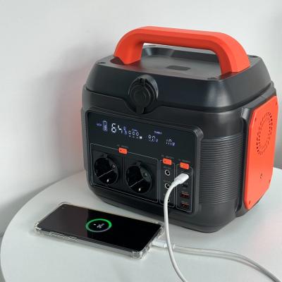 China Gezinscamping en RV Draagbare zonne-energiecentrale met sinusvormige golf AC-uitgang Te koop