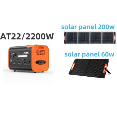 Китай AT22 2024 Портативная 2200W2048wh литийная батарея электростанция для зарядки электромобилей продается
