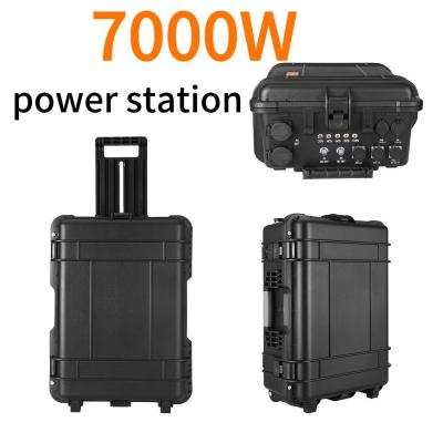 Cina 7000W batterie al litio ternarie Fornitore di alimentazione mobile portatile per auto e ricarica solare in vendita