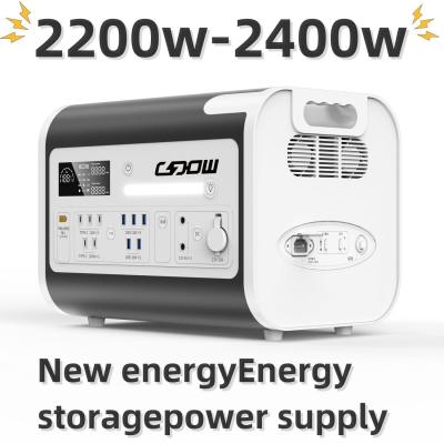 Китай 2200W 2400W Литийная батарея перезаряжаемая солнечная электростанция с быстрой скоростью зарядки продается
