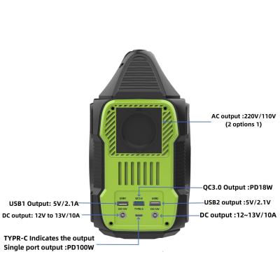 Cina Centrale elettrica portatile di alta capacità riciclabile da 300W per campeggi con celle solari incluse in vendita