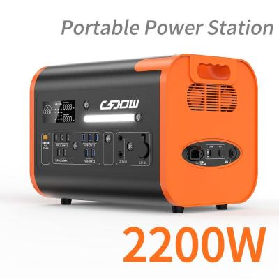 Cina 2000wh Immagazzinamento di energia fuori rete Energia solare di riserva Banca di energia portatile Stazione elettrica in vendita