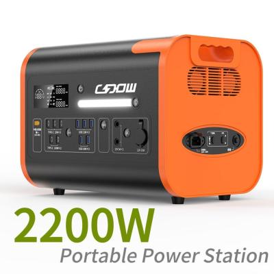 Cina Centrale elettrica portatile da 2200W con LiFePO4 Battery Container Inverter e Controller Solare in vendita