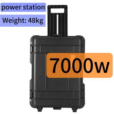 China 7000W Portable Power Station Solar Generator Explosion-Proof Light Display Light for sale