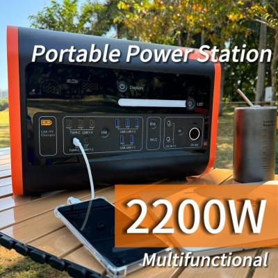 Cina AC Puro Sine Wave Output 2200W/2048wh/40ah Generatore solare Campeggio Centrale elettrica portatile in vendita