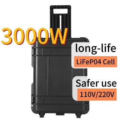 中国 自動車と屋外モバイル電源 3000W 携帯太陽光発電機 充電時間 6-7h 販売のため