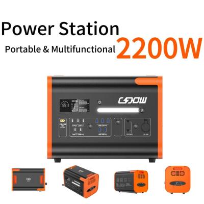 Cina Tempo di ricarica di 90 minuti Generatore solare ad alta potenza da 2200W per centrale elettrica mobile in vendita