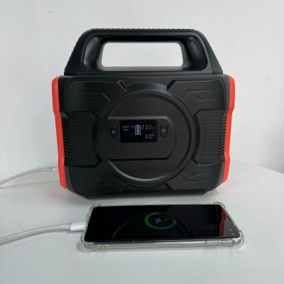 China Cores personalizáveis 300 W Energia solar portátil 220 V Fornecedora de energia móvel para emergências ao ar livre à venda