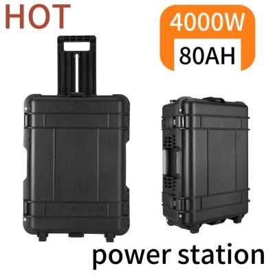 China 4000W 80ah gerador solar Estação de energia de emergência doméstica ao ar livre à venda