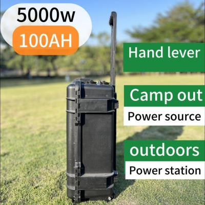 China Soquete de saída AC Todas as 100ah Bateria de lítio ferro fosfato Negro gerador solar para emergência à venda
