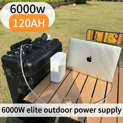 China 6000W 120ah Alta potência de saída gerador solar Estação de energia de emergência de espera com 1 à venda