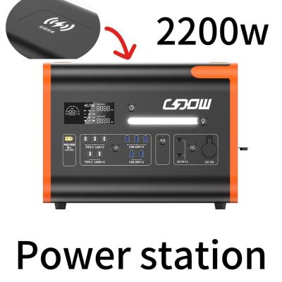 China 1800W-2400W Gerador de energia de emergência de inversor AC/DC preto para atividades ao ar livre à venda