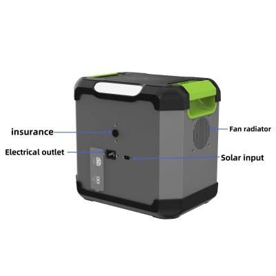 China Schone energieoplossing 1500W Sinusgolf AC Input Zonne-generator Draagbare elektriciteitscentrale Te koop