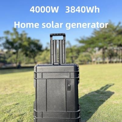 China Armazenamento de energia ao ar livre LiFePO4 Bateria 4000W Painel Solar Portátil Estação de Energia de Acampamento à venda