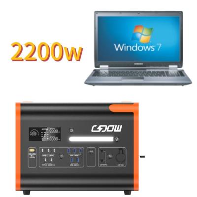Cina 2000W/2200W/2048wh Stazione elettrica portatile per il campeggio di stoccaggio dell'energia con inverter di onda sinusoidale pura in vendita