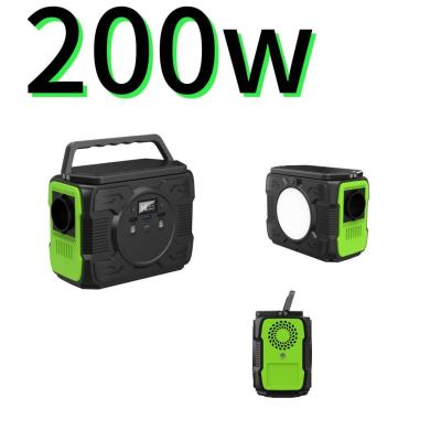 China High Mobility Portable Solar Power Station met 4W LED-licht gestaag aan en 200W output Te koop