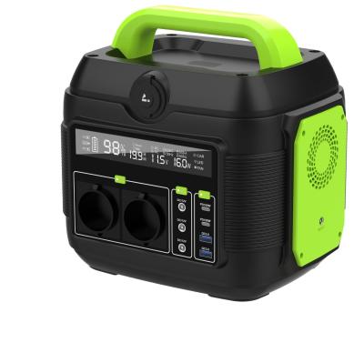 中国 LED照明とQC3.0出力を持つ600Wの室外リチウムイオン電池発電所 販売のため
