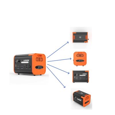 Cina Centrale elettrica portatile 1500W/2200W/3000W UPS con presa di uscita AC in nero arancione in vendita