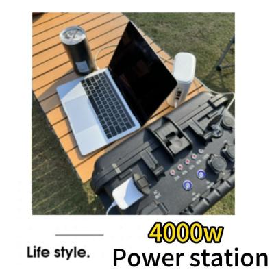 China 4000W/3840wh/80ah LiFePO4 Carregamento Solar Estação de Potência de Rodas de Mão com Portabilidade Fácil à venda