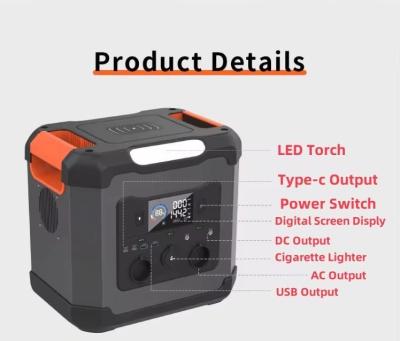 Cina Generatore solare portatile 1500W/1344wh Stazione elettrica portatile per la preparazione alle catastrofi in vendita