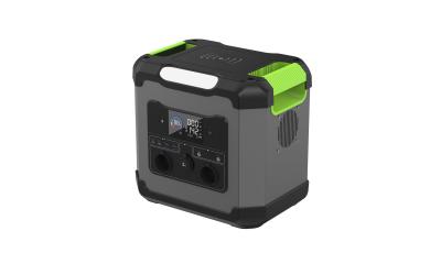 China Draagbare elektriciteitscentrale 1500W wisselstroom-uitgangsvermogen en Type-C2-uitgang 12V/2,25A voor noodgevallen Te koop