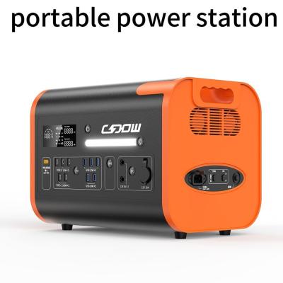 China 110V/220V AC/DC móvel recarregável 2200W Estação de energia portátil AT22 Cor Laranja Preto à venda