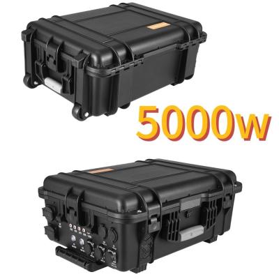 China Estação de energia portátil de 5000 W com bateria de grande capacidade e certificação CE.Un38.3 à venda