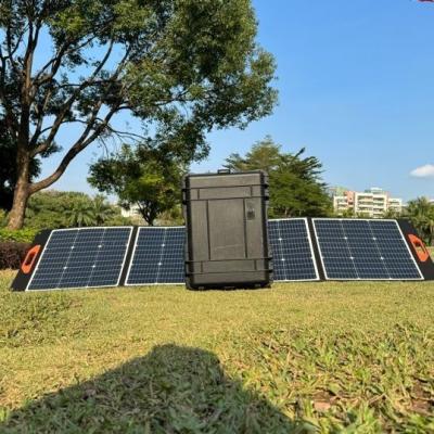 Cina Centrale elettrica di droni solari 3000W Stazione generatrice di emergenza Portable Pull Rod con puleggia in vendita