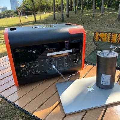 中国 2200W/2048wh リチウム電池 モバイル発電所 カスタマイズできる色 オレンジ 黒 販売のため