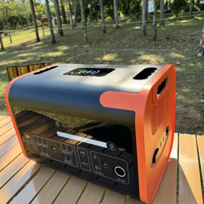 Cina 40ah Generatore solare presa di corrente 2200W Portatile Campeggio Centrale elettrica solare Arancione Nero in vendita