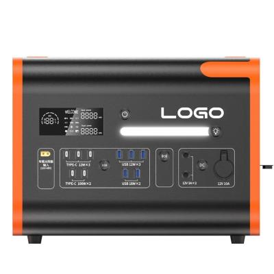 Cina 40ah Orange OEM ODM 2200W Generatore solare per la casa per campeggio all'aperto Stazione elettrica portatile in vendita