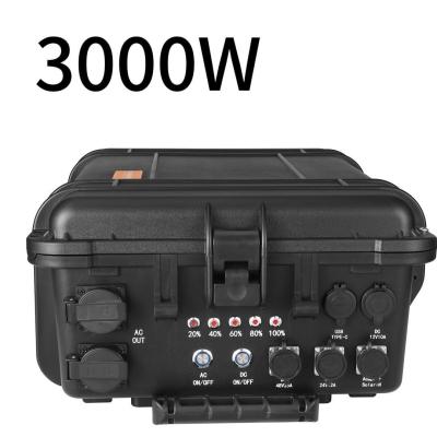 China Draagbare energiegenerator 3000W/3000wh Stroomcentrale voor noodvoorziening buiten Te koop
