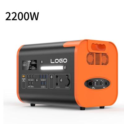 Китай 40ah/2048wh/2200W/2400W Портативный генератор энергии чрезвычайная наружная электростанция 3 продается