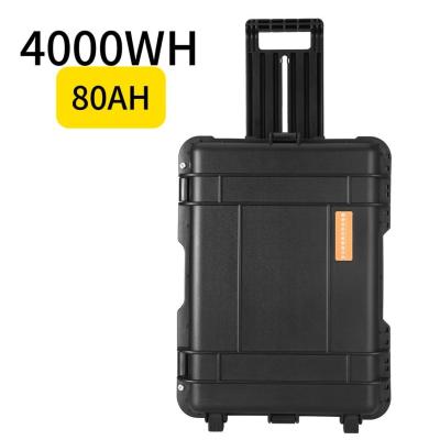 中国 露天キャンプ エナジーの貯蔵 80ah/4000W モバイル機器のための携帯電源 販売のため