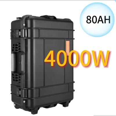 中国 4000W/110V/230V LiFePO4 エネルギー貯蔵と電池指標のための携帯電源装置 販売のため