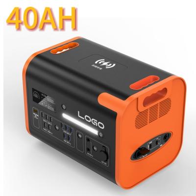 China Estação de energia de armazenamento de emergência com 2400W portátil e tipo-C 3*18W/2*100W à venda