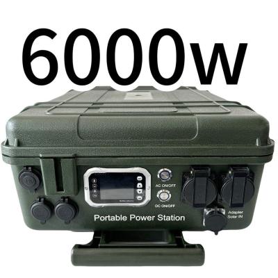 China 6048wh Gerador de energia solar móvel de grande capacidade 6000W Estação de energia para alta demanda à venda