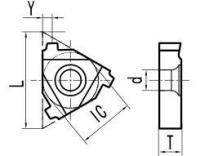 China Laydown API Threading inserts Cutting Tools for CNC Processing 22ER5BUT75 for sale