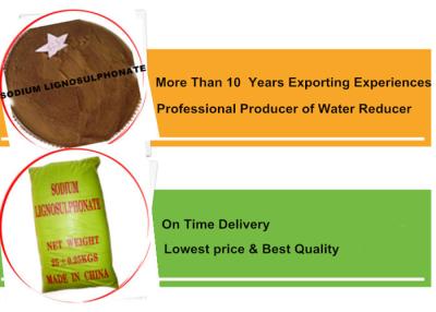 China Concrete Chemical Admixtures 8061-51-6 , Sodium Lignosulphonate Industrial Grade for sale