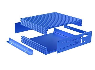 China Custom Aluminum Extrusion Enclosures Housing With Heatsink Fins for Industrial Electronics for sale