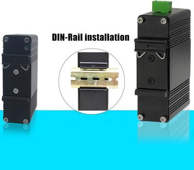 China Aluminum 35mm Din Rail Fixed Clamp Black DIN Rail Mounting Clip Snap for Relay Mounting for sale