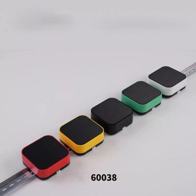 China Square Plastic DIN Rail Boxes 98*98*32mm DIN Rail Mount Enclosures For Network Module for sale