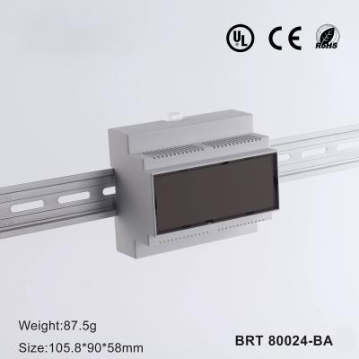 China 6 Module DIN Rail Enclosure White DIN Rail Housing PLC Industrial Control Box for sale