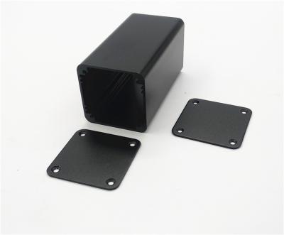 China 42*42*80mm Square Anodized Aluminum Box With End Plate For  Control Panel Enclosure for sale