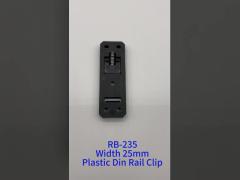 bâti en nylon en plastique d'agrafe de support de rail de vacarme de largeur de 25mm sur le support RB-235 de rail de vacarme de 35mm