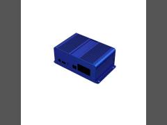 Custodia dissipatore di calore in alluminio personalizzata con flangia per controller industriale elettronico