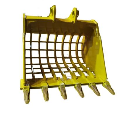 China Heavy Duty Excavator Rock Sieve Bucket Skeleton Grid Screening Construction Attachment for sale