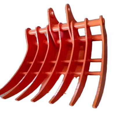 China Mini Excavator Root Rake Bucket Customized High Quality Factory Direct Attachment for sale