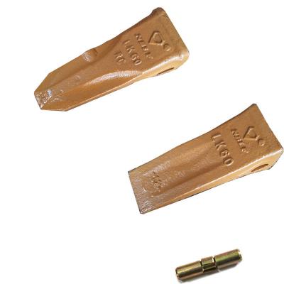 China NBLF Diamond Excavator Bucket Teeth for Hitachi Komatsu PC60 Flat Pin Teeth Adaptor for sale